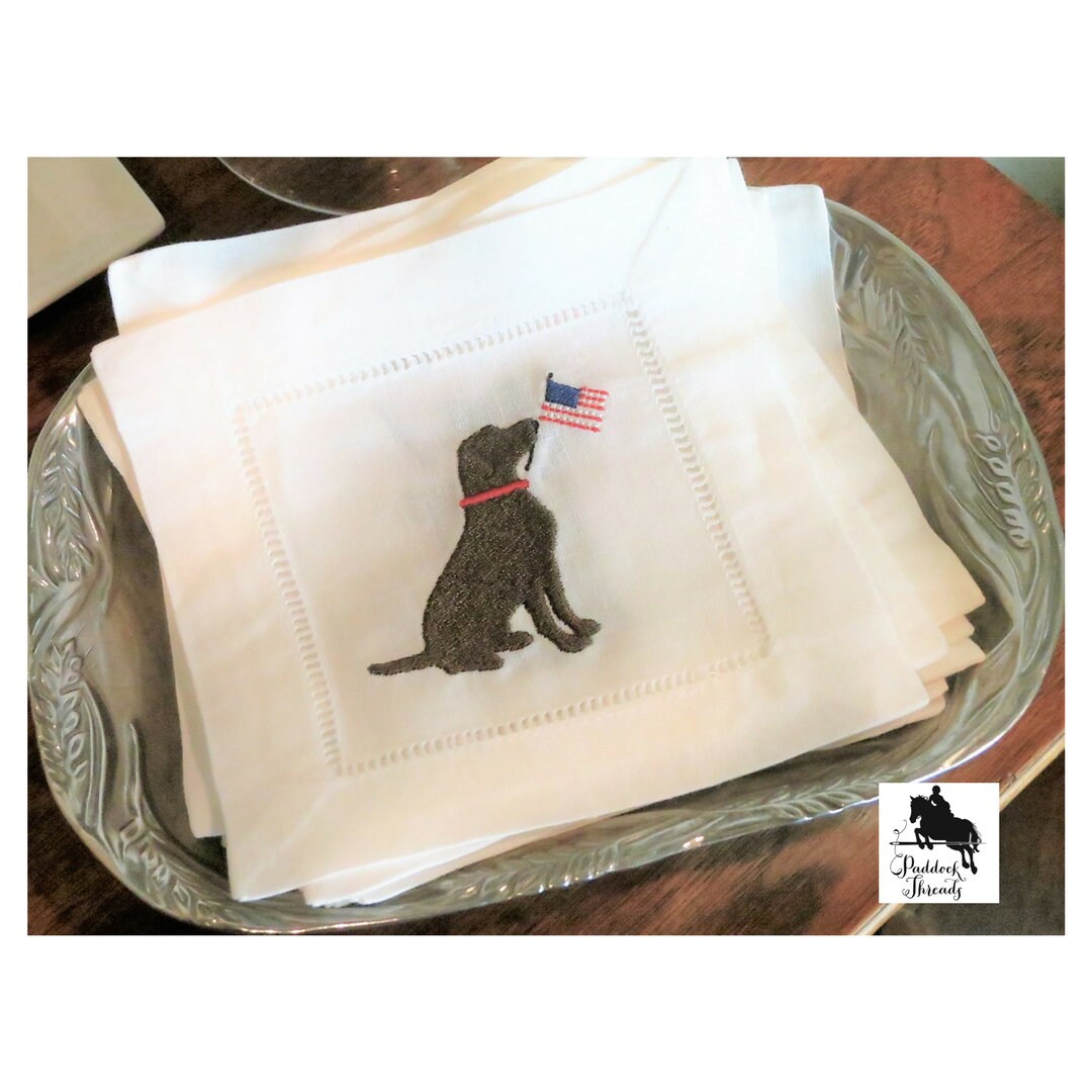 Patriotic Lab Cocktail Napkins - Etsy