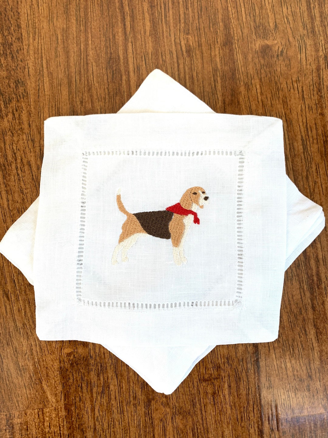 Beagle Cocktail Napkin Set - Etsy