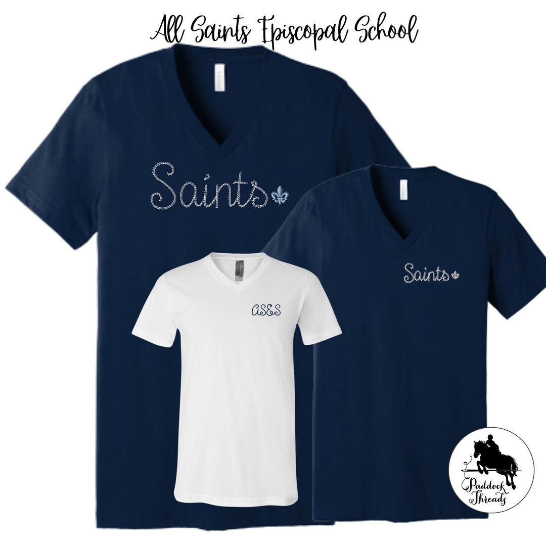 ASES School Spirit Chain Stitch Embroidered Tees - Etsy