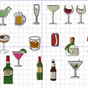 The Tipsy Dog - Husky Embroidered Cocktail Napkins - Etsy