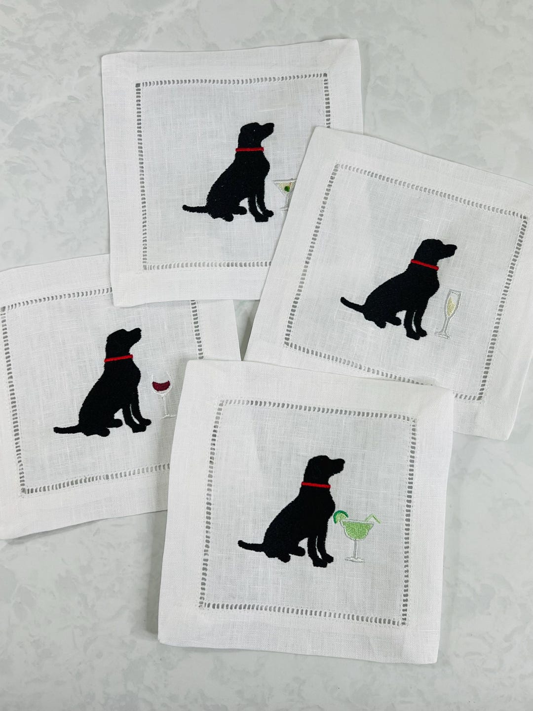 The Tipsy Dog - Labrador Retriever Cocktail Napkins - Etsy