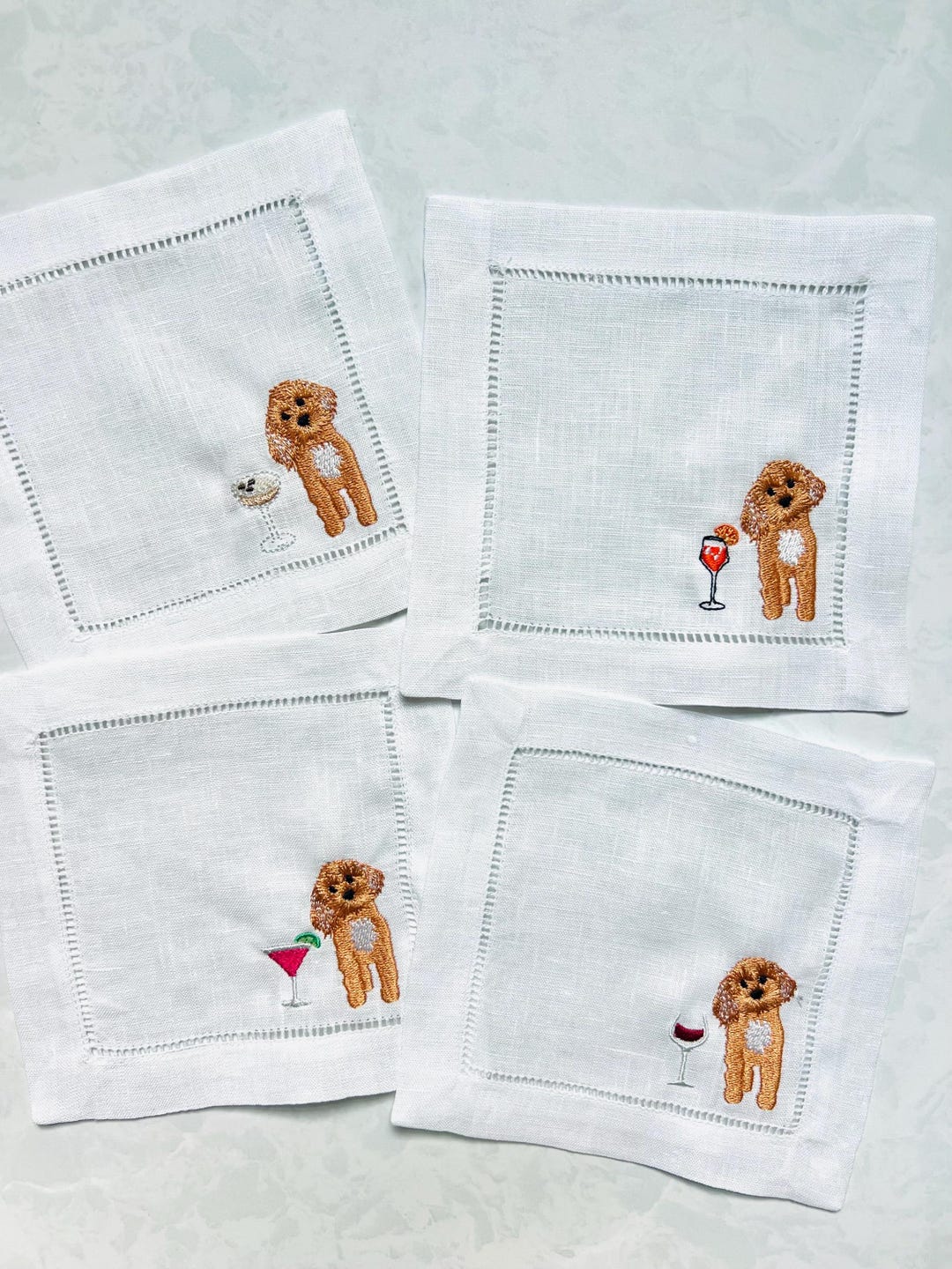 The Tipsy Dog - Cavapoo Cocktail Napkins - Etsy