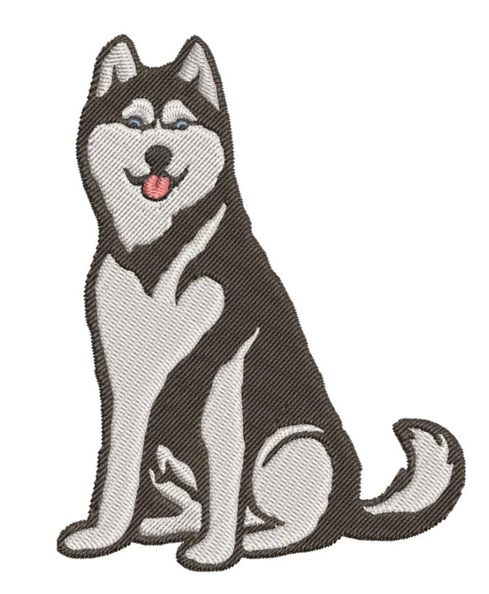 The Tipsy Dog - Husky Embroidered Cocktail Napkins - Etsy