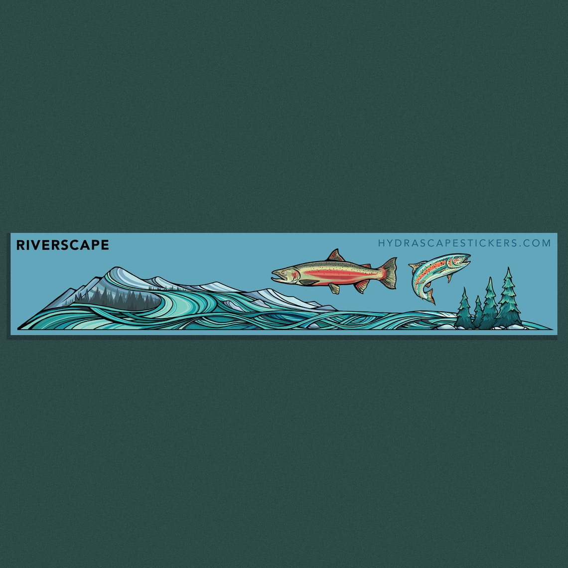 Riverscape Miniscape Sticker - Etsy