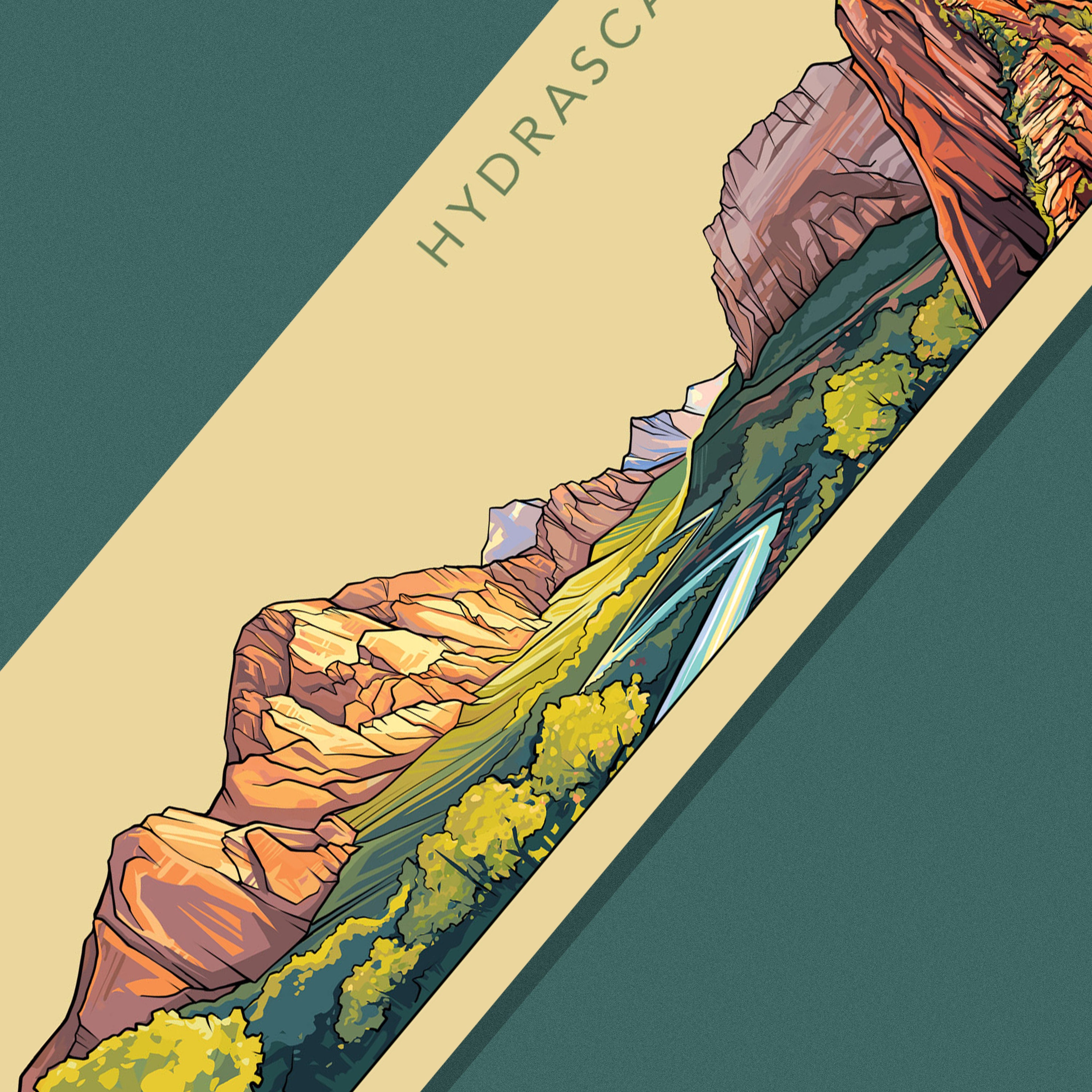 Zion National Park Miniscape Sticker - Etsy