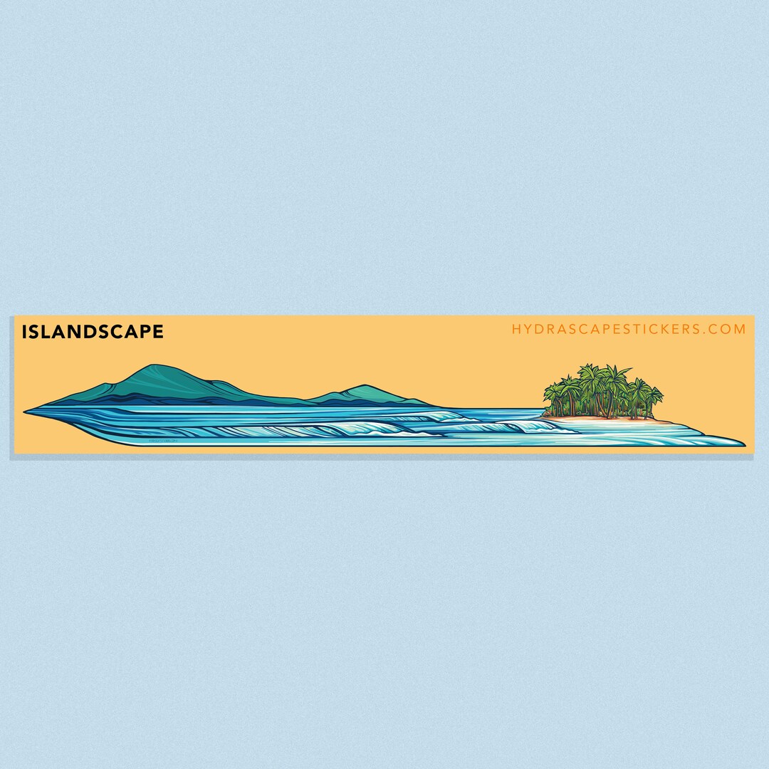 Islandscape Miniscape Sticker - Etsy