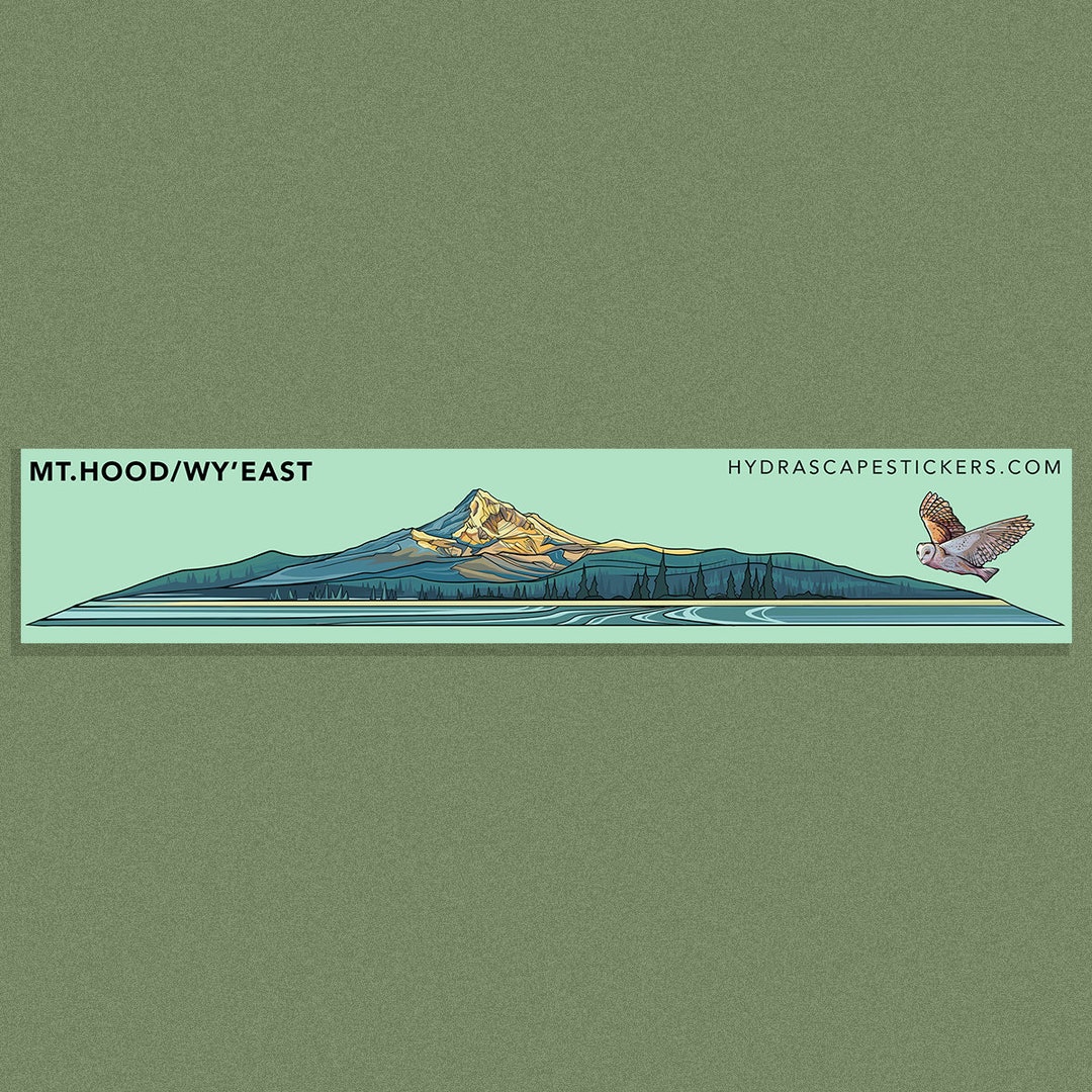 Mt Hood Miniscape Sticker - Etsy