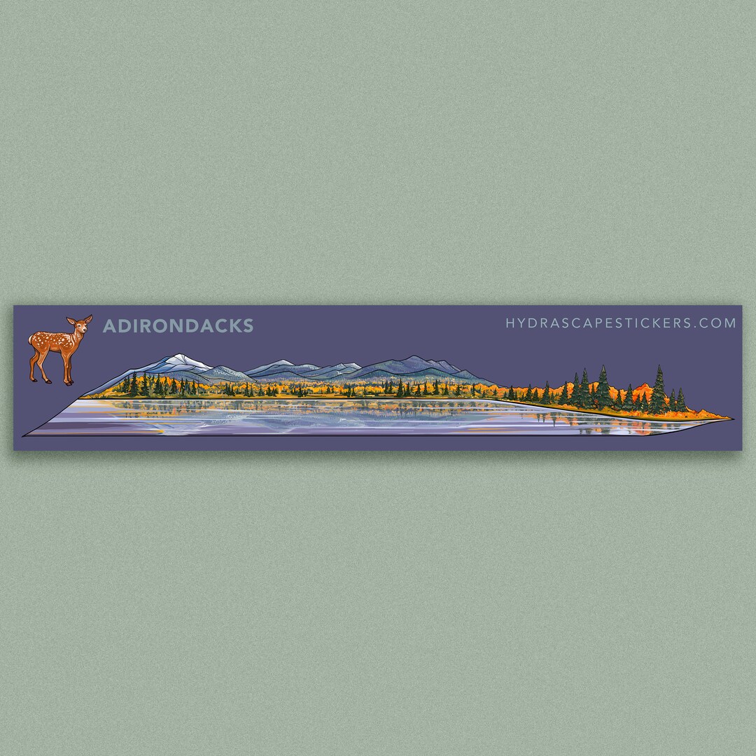Adirondacks Miniscape Sticker - Etsy