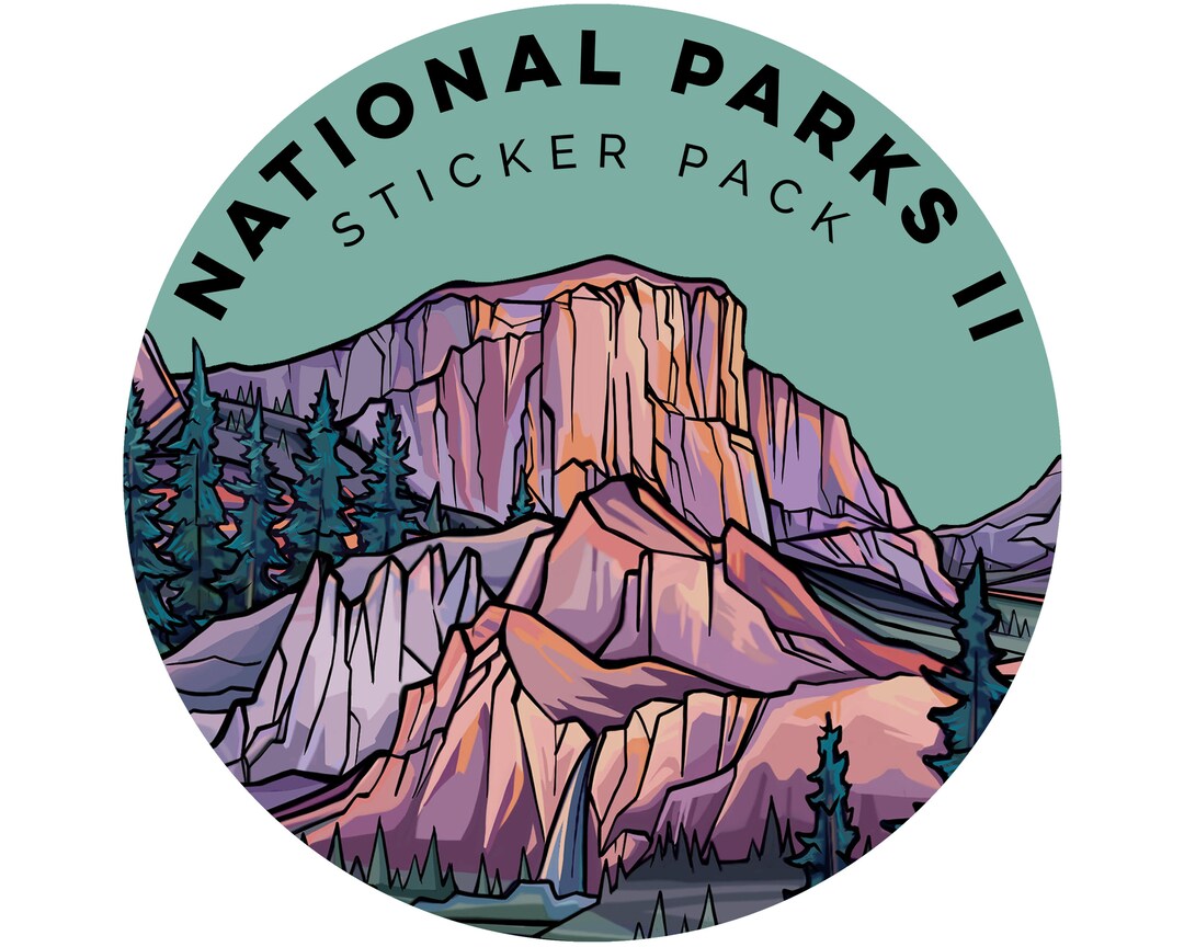 National Parks II Sticker Pack - Etsy