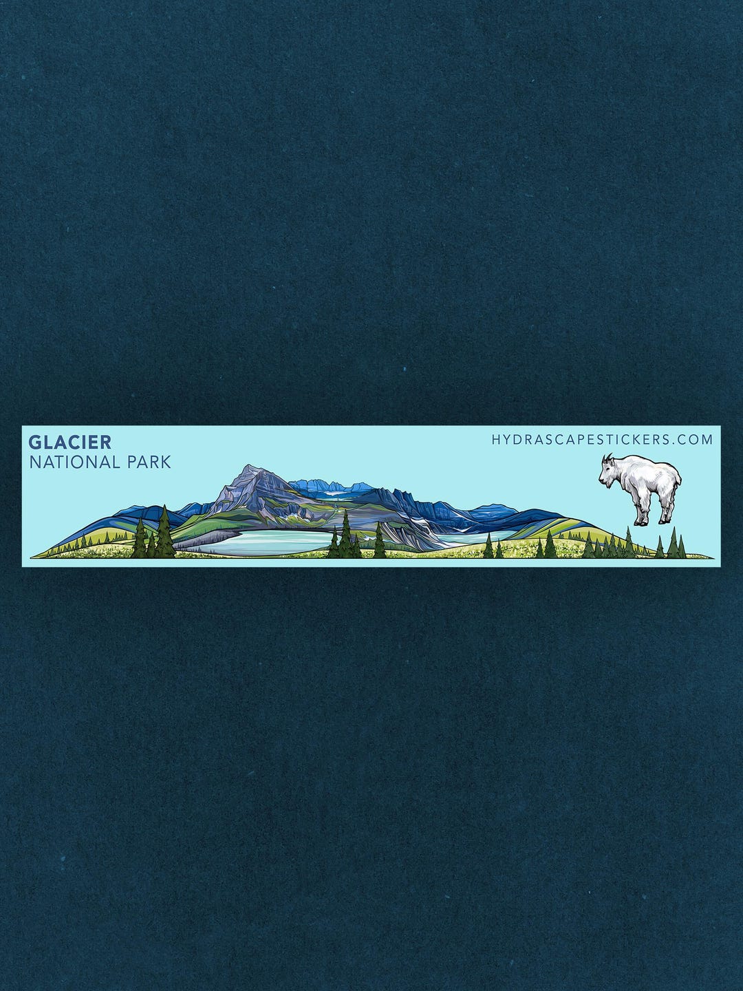 Glacier National Park Miniscape Sticker - Etsy