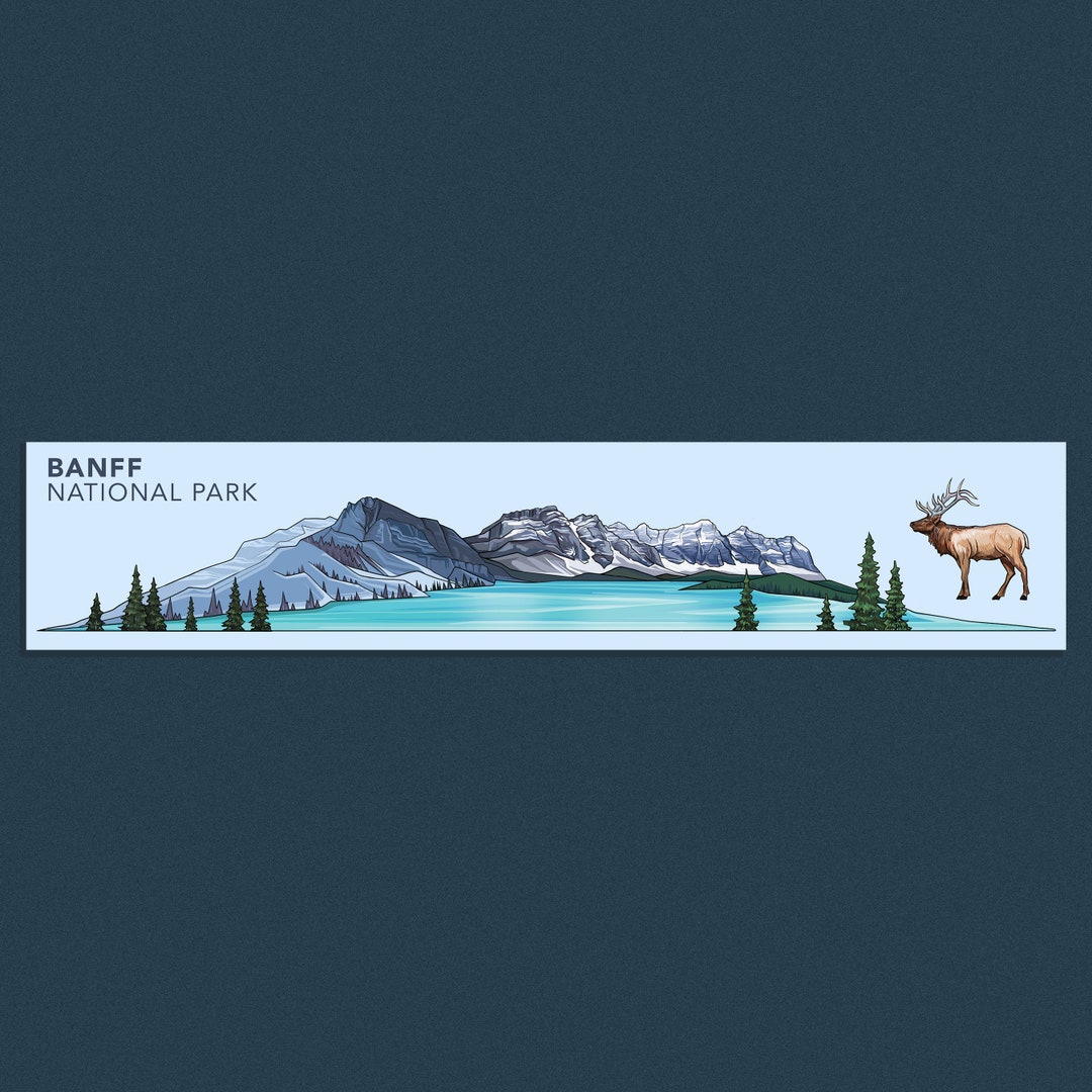 Banff National Park Miniscape Sticker - Etsy