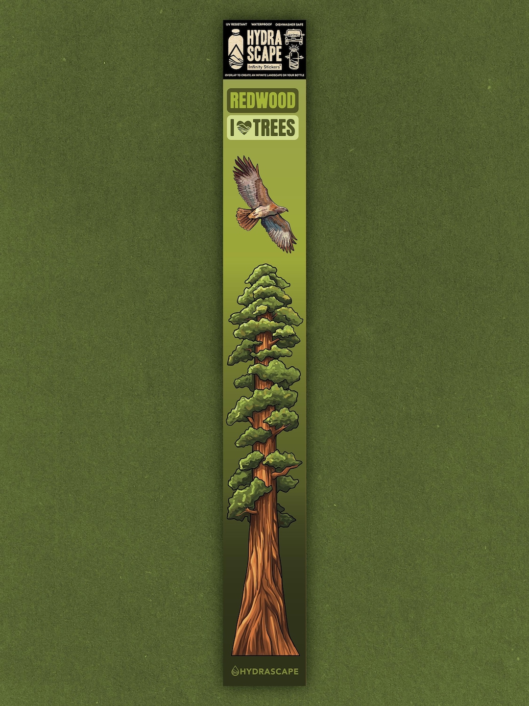 Redwood Tree Infinity Sticker - Etsy