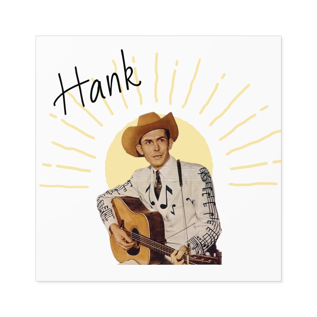 Hank Williams Sr. Square Stickers 4 Sizes - Etsy
