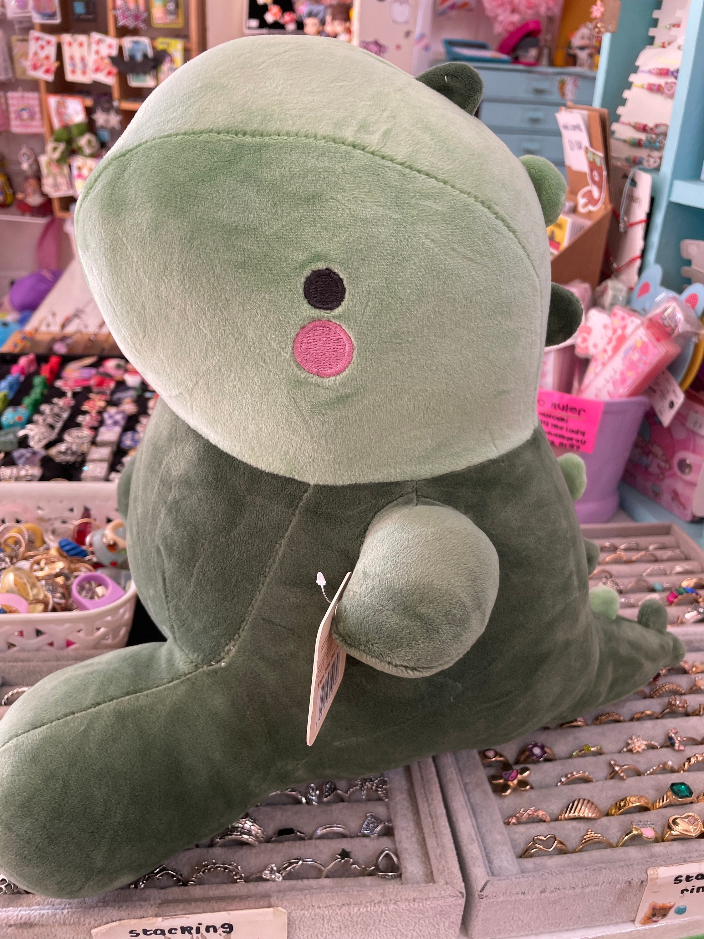 Kenji Dinosaur Plushies in Green Blue and Pink - Etsy UK