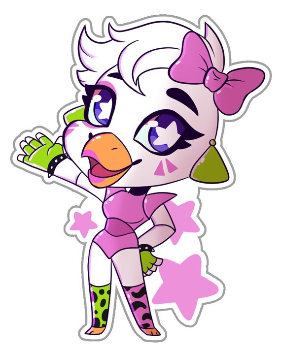 Glamrock Chica Security Breach Sticker Decals & Skins Electronics ...