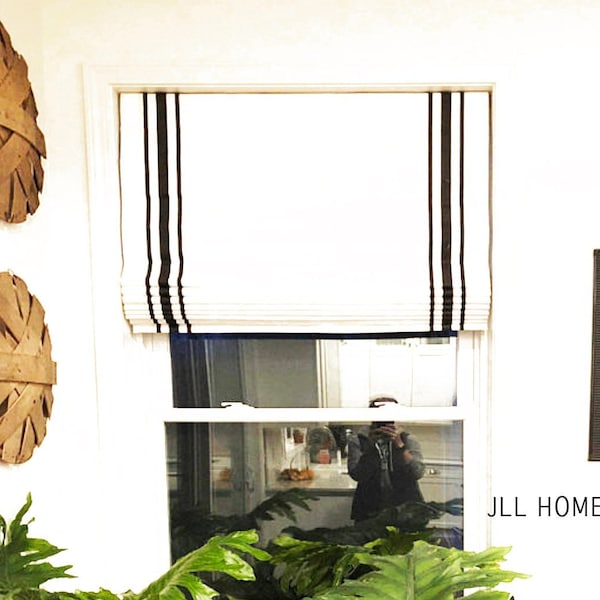 Black Roman Shades - Etsy