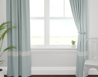 Color block drapes | Etsy