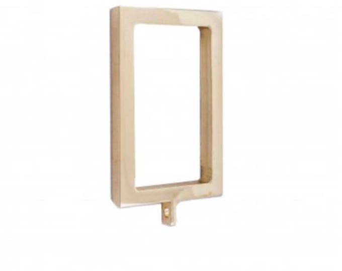 Rectangular Brass Curtain Rings for Lucite Curtain Rod, Brass Rectangle ...