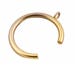 Brass Curtain Rings 1.5 Inch Rod Brass Round Rings Gold Curtain C Rings ...