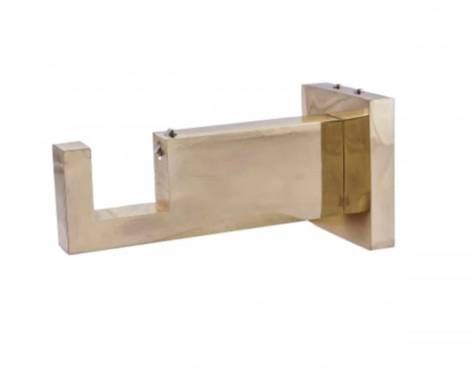 Lucite Curtain Rod CUSTOM CUT Brass Gold Curtain Rectangle Acrylic ...