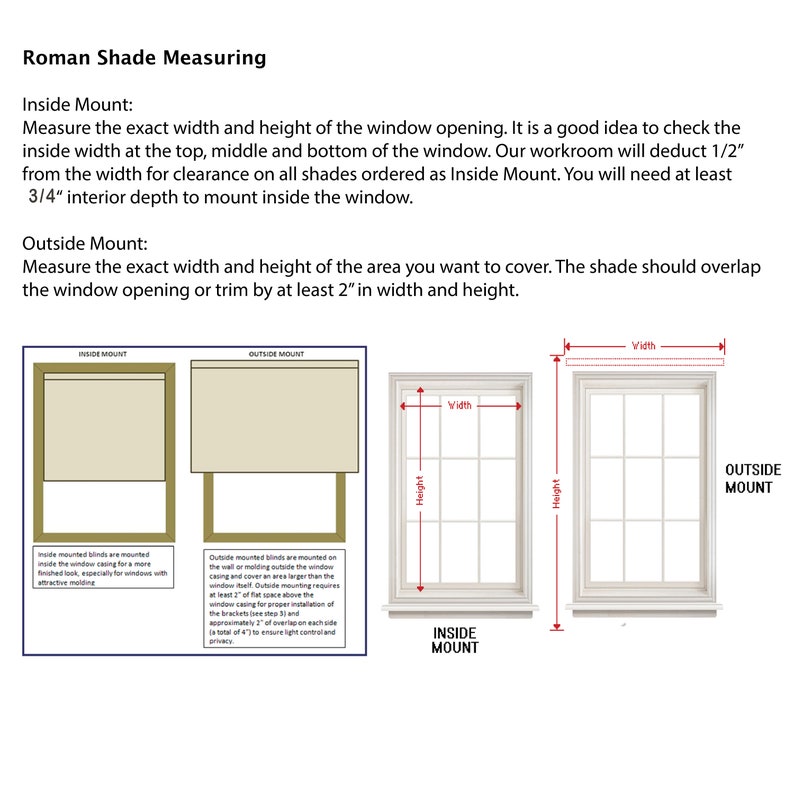 French Ticking Roman Shades CUSTOM Size Striped Roman Shades Kitchen ...