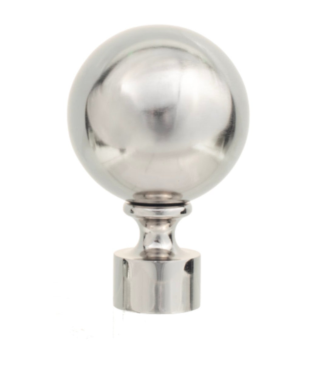 Curtain Rod Round Ball Finial Lucite Rod End Cap Endcap Brass Curtain ...