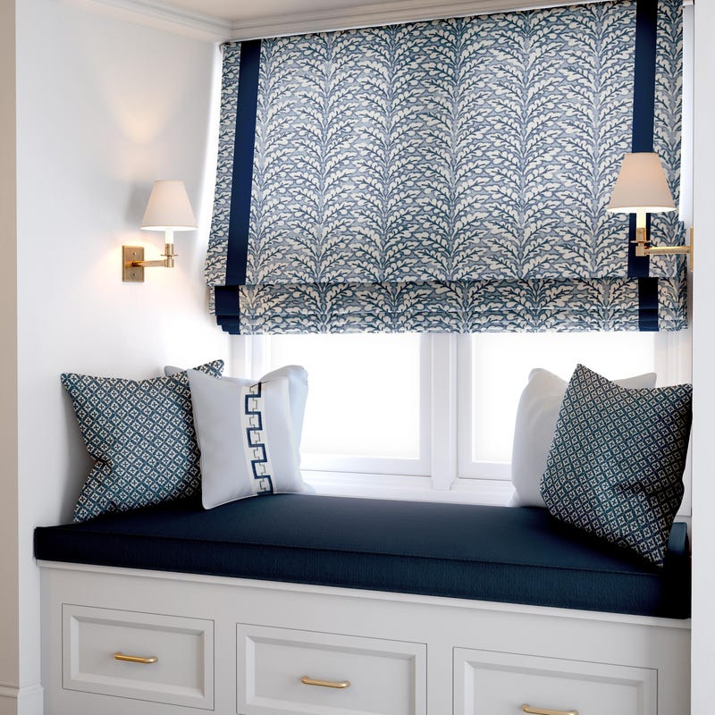 Faux Roman Shade Blue - Etsy