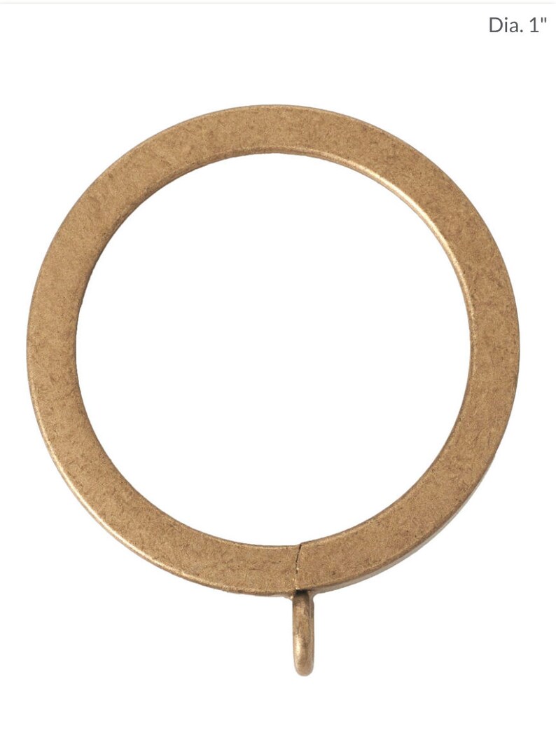 French Return Curtain Rod CUSTOM CUT Round brass french return | Etsy