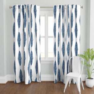 White patterned curtains store