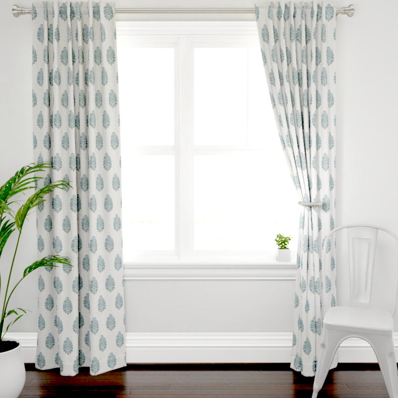 Block Print Curtains - Etsy