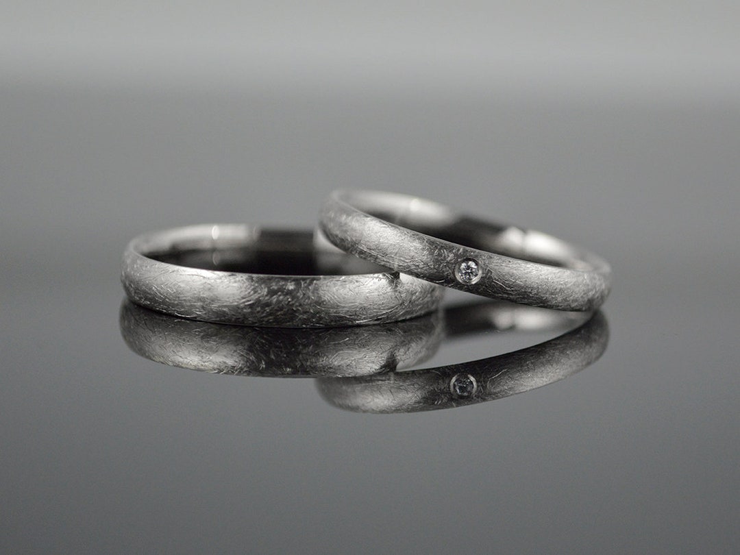 Partner Rings / Wedding Rings White Gold Diamond - Etsy