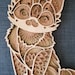CAT - Kitten - Wood Multi-layered Design, 3D Layered Art, Wall and Home ...