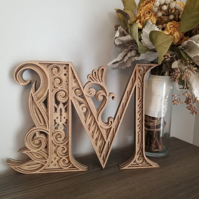 Monogram Letter M - Etsy