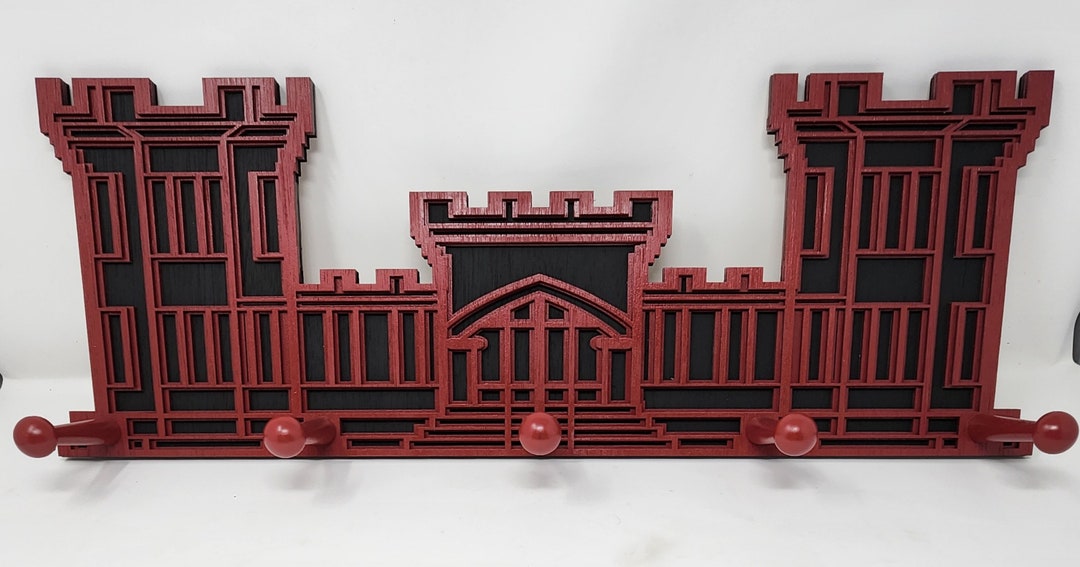Custom Made US Military Engineer Sapper Engineer Castle. Laser Cut ...