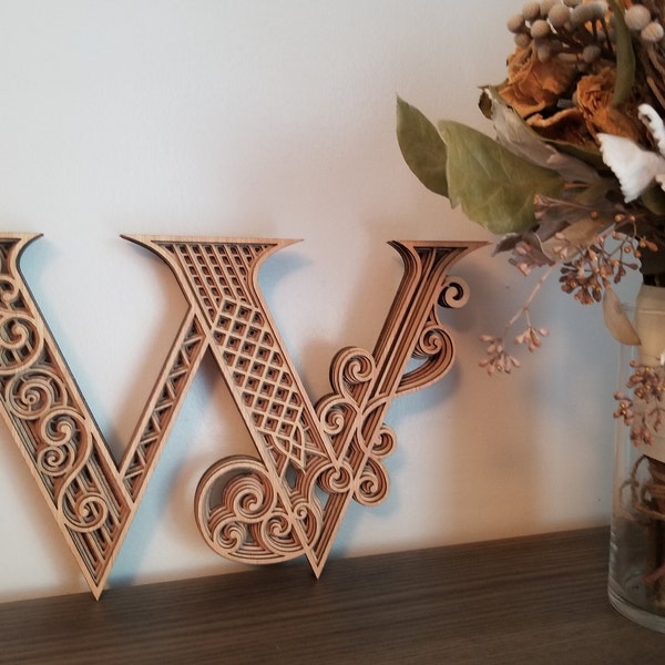 Wooden Letter W - Etsy