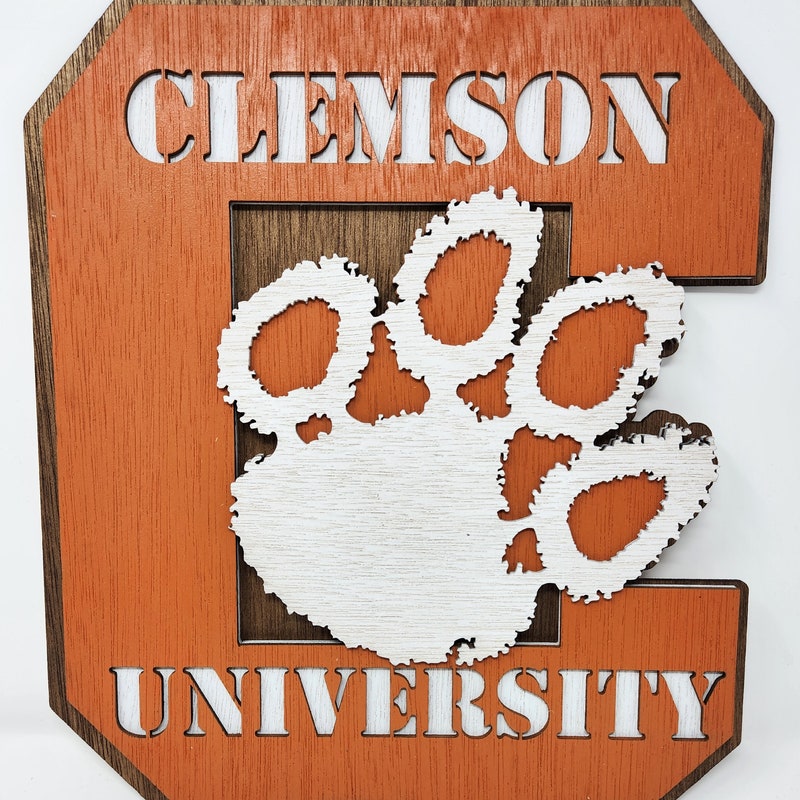 Clemson Sign - Etsy