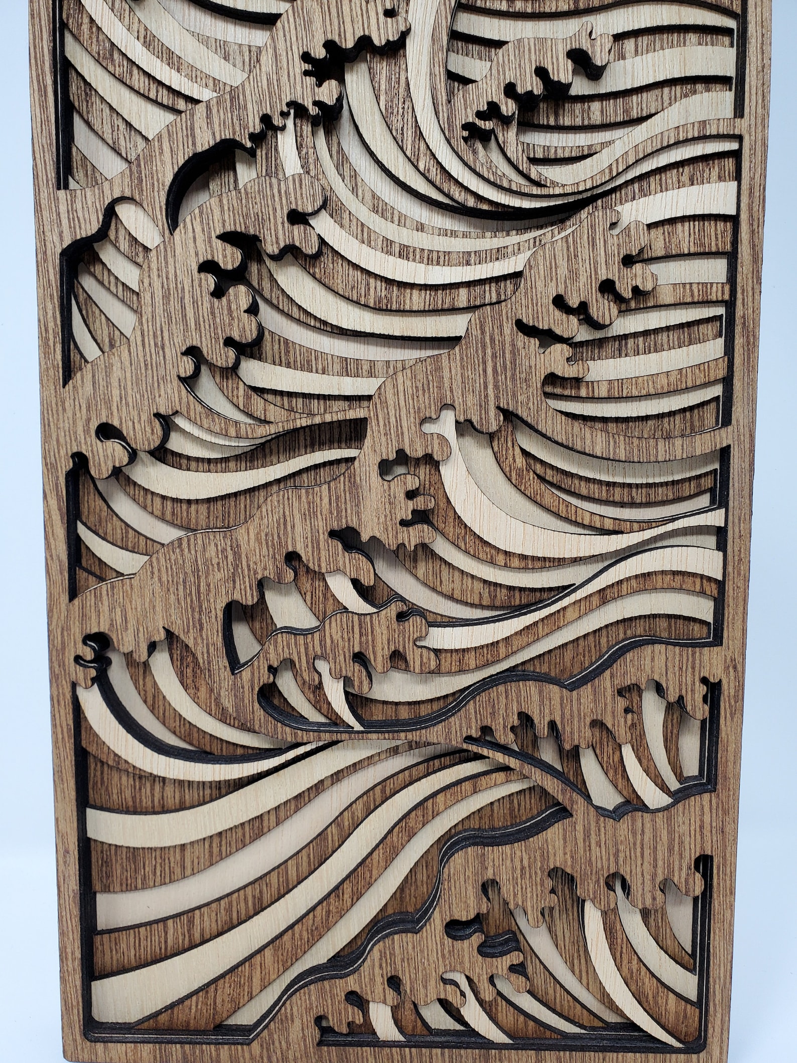 Ocean WAVES Wood Multi-layered Design 3D Layered Art Wall - Etsy