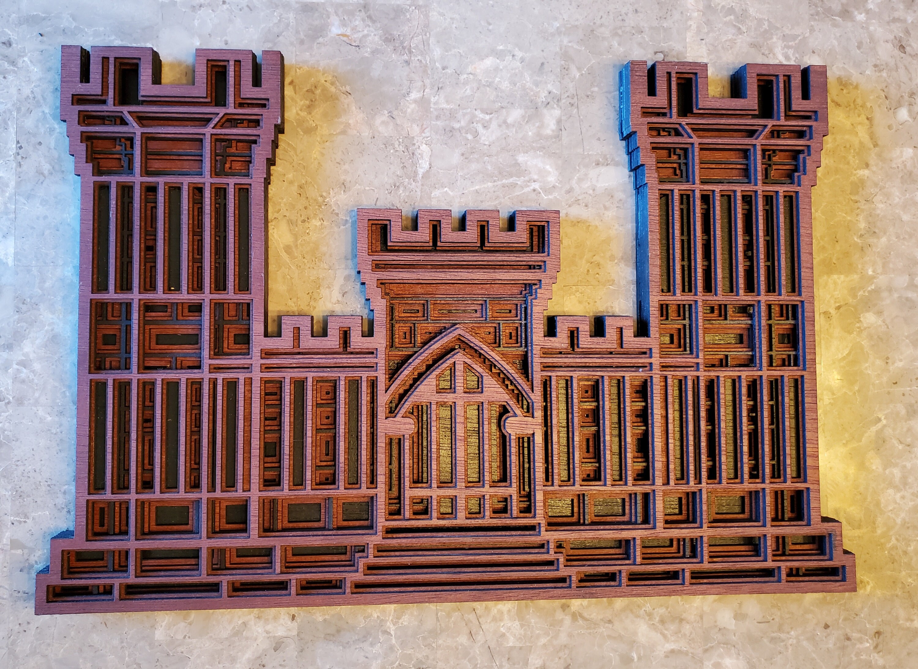 Corps of Engineers Castle Sapper Wood Multi-layered Design - Etsy