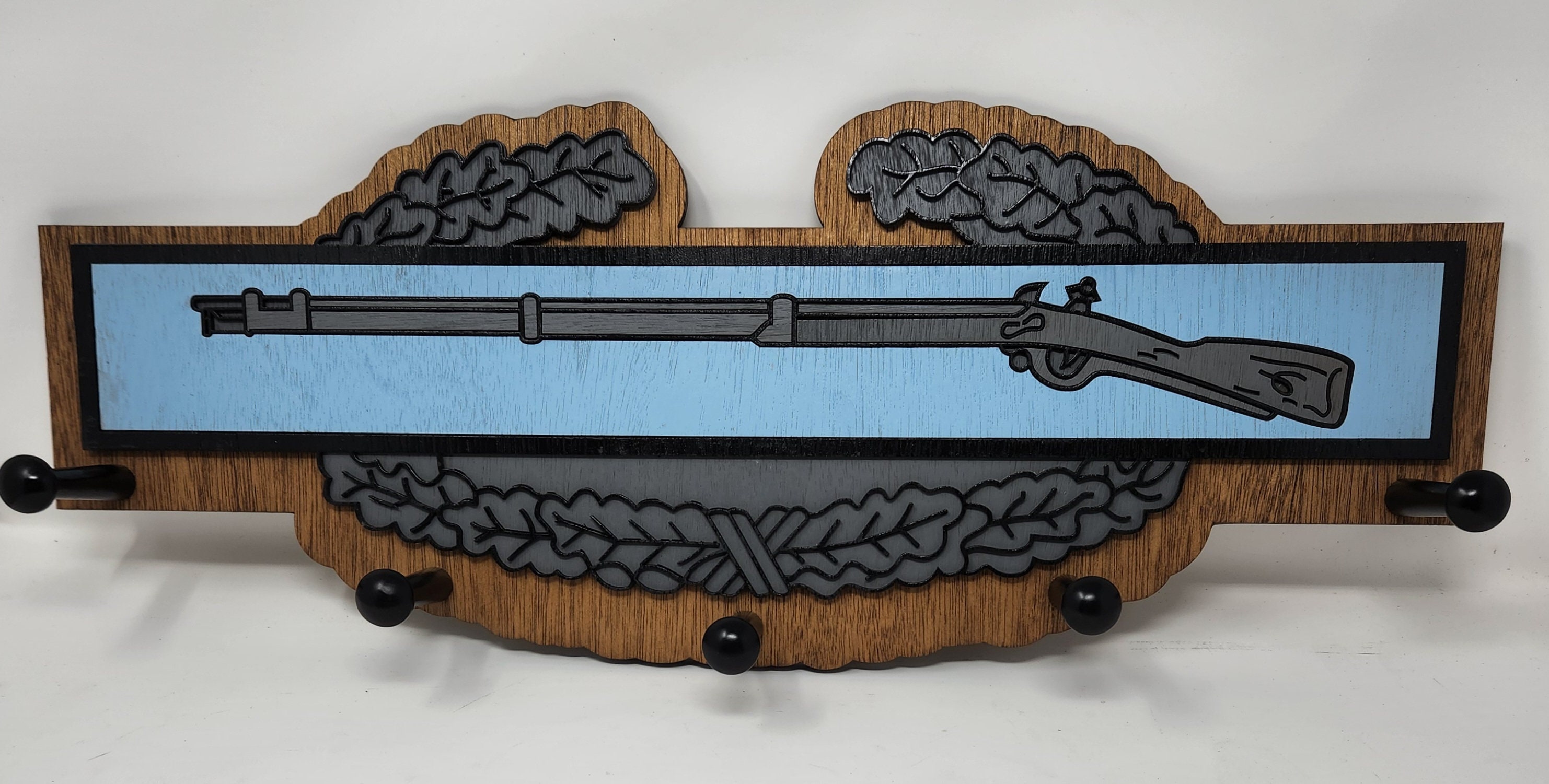 Custom Made US Military Combat Infantry Badge. Laser Cut Wooden 5 Peg ...