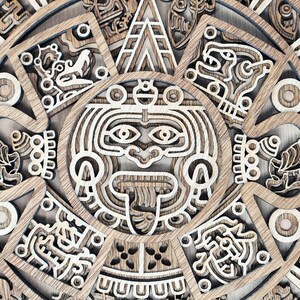 Aztec Maya Calendar, Laser Cut Wooden, Wall and Home Décor and Art - Etsy