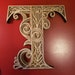 Letter T Wood Multi-layered Monogram 3D Layered Art - Etsy