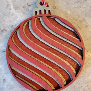 Christmas Ornaments- Wood Multi-layered Design, 3D Layered Art, Wall ...