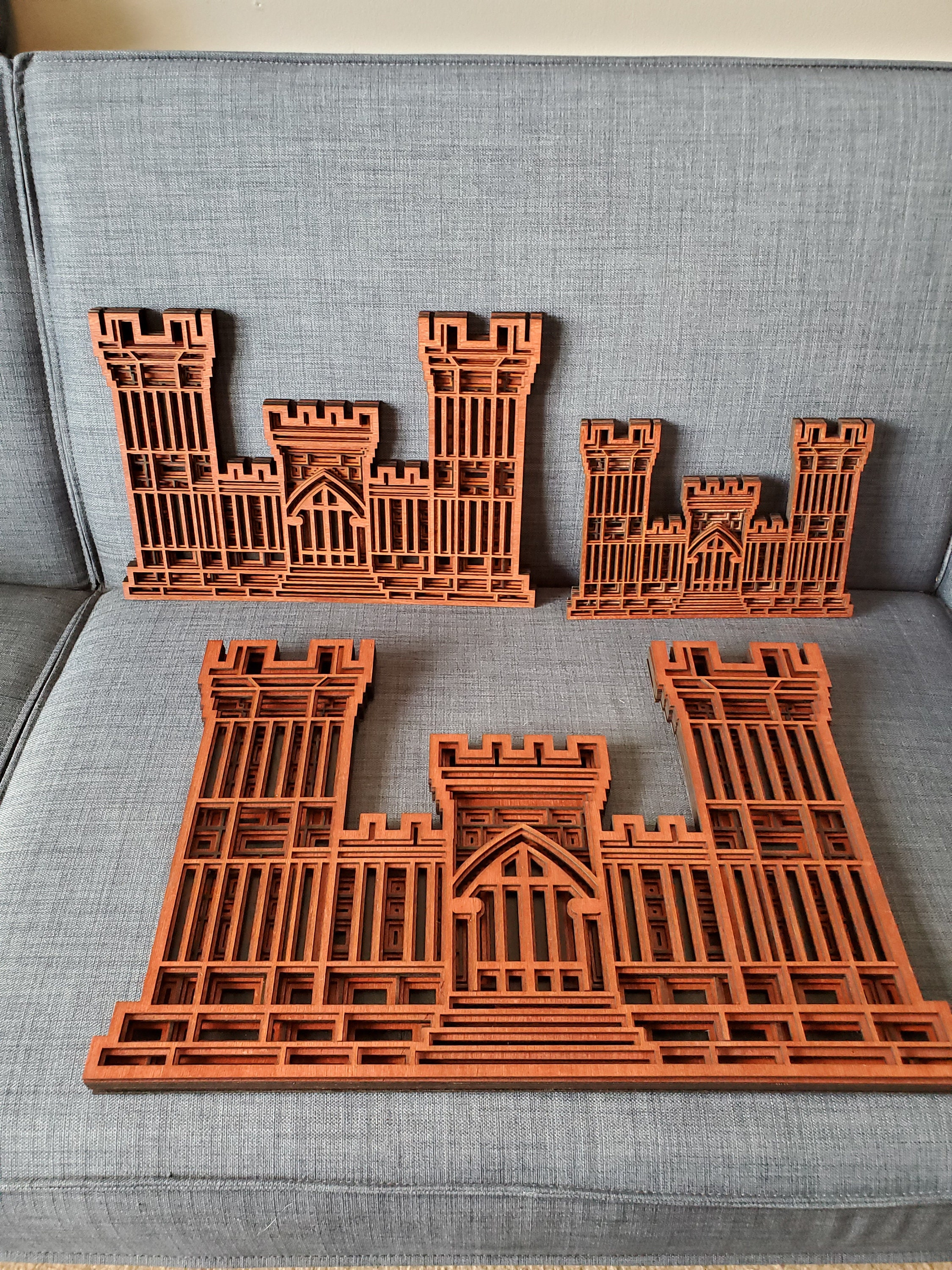 Corps of Engineers Castle Sapper Wood Multi-layered Design - Etsy