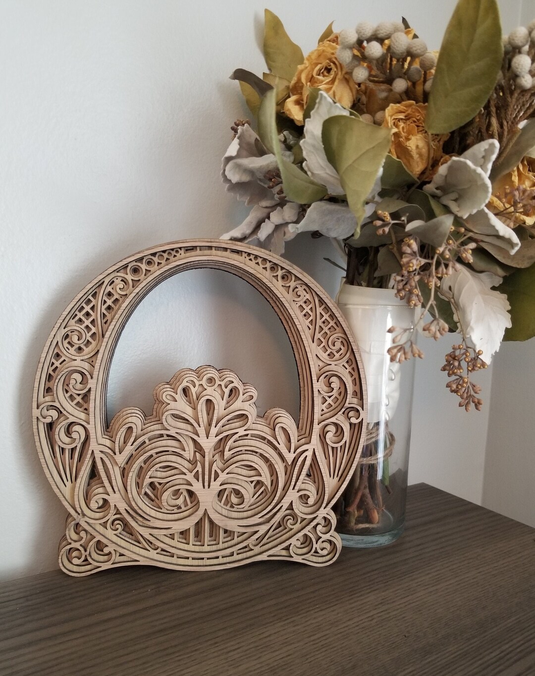 Letter O - Wood Multi-layered Monogram, 3D Layered Art Letters, Wall ...