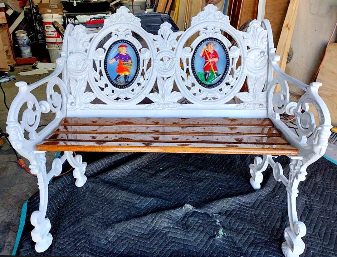 Two Victorian Benches Restored to Last Decades Through Rain Sleet Snow ...