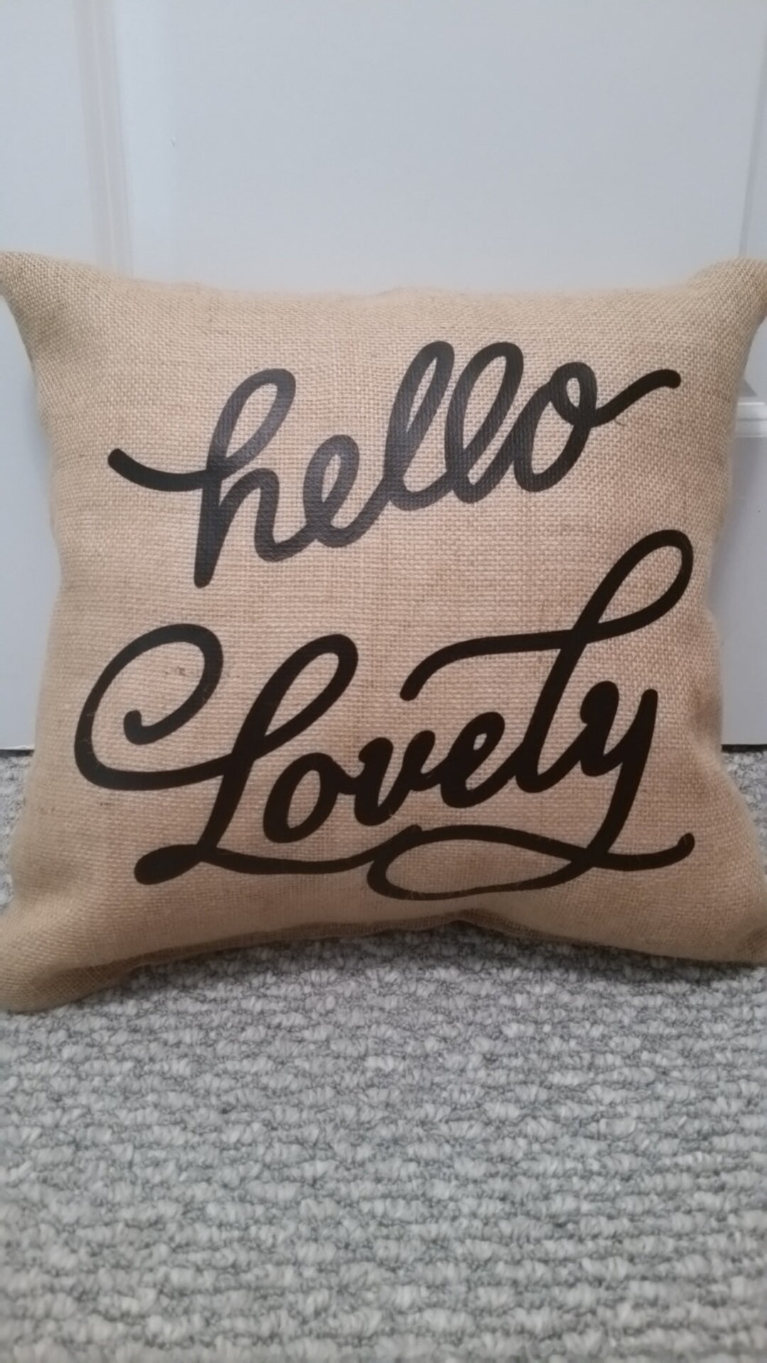Hello Lovely Pillow Cover, Home Decor, Bedroom Pillows, Gifts for Her ...