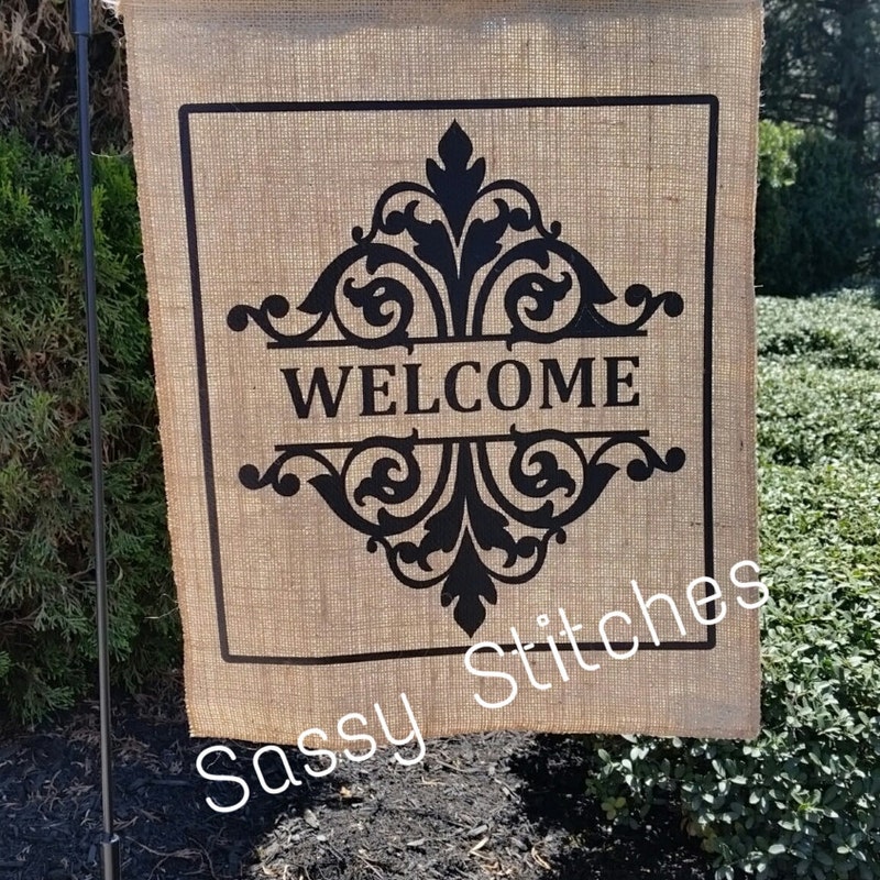 Burlap Yard Flag - Etsy