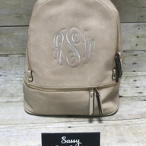 Backpack, Monogrammed Backpack, Girls Backpack, School Bag, Monogrammed ...