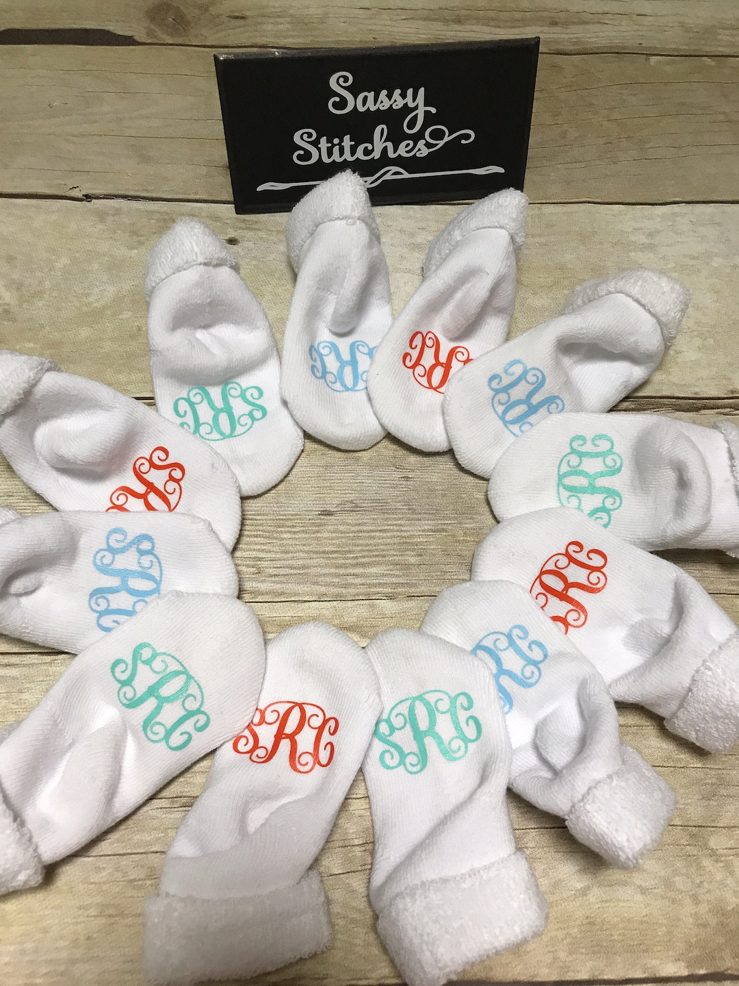 Infant Sock, Monogrammed Socks, Girl Socks, Baby Socks, Infant ...