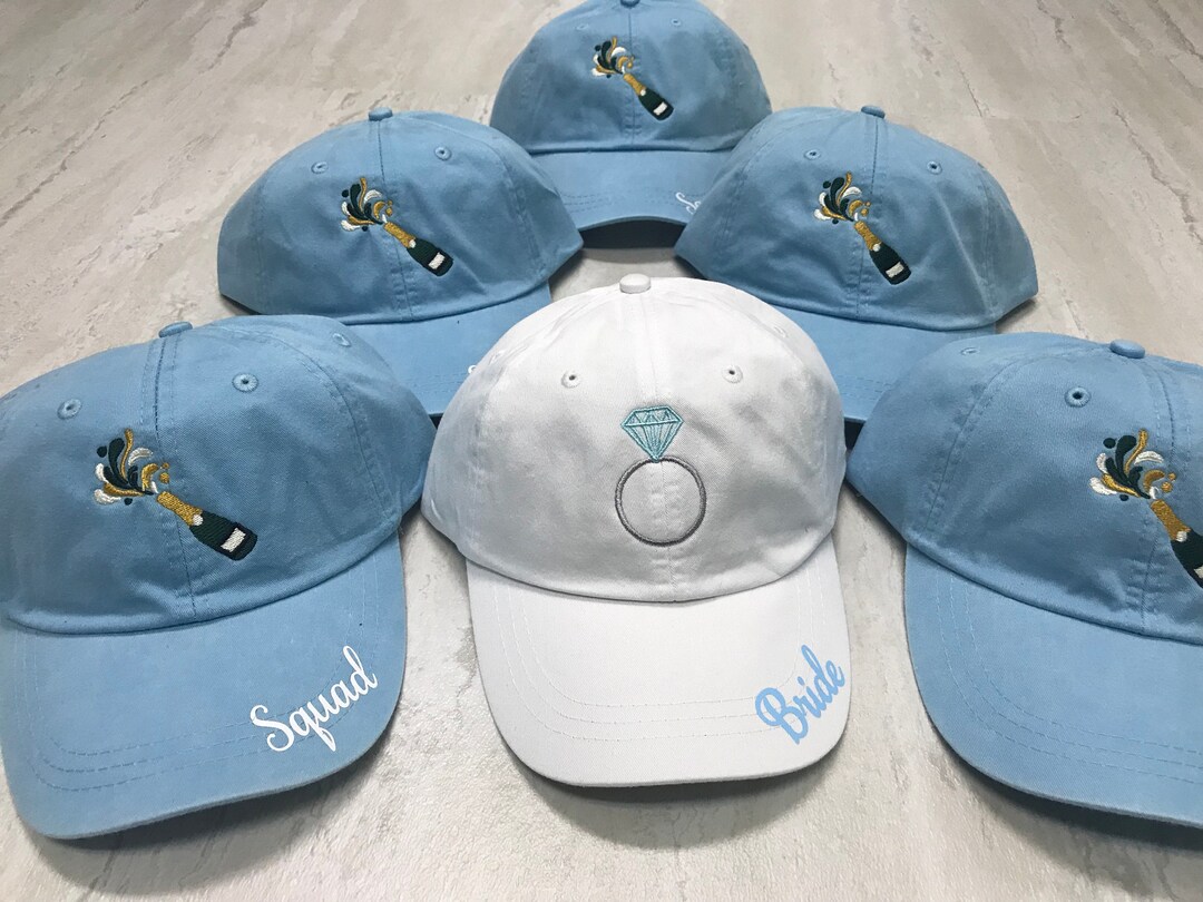 Bridal Party Hats, Wedding Hat, Brides Baseball Cap, Bridesmaids Gifts ...